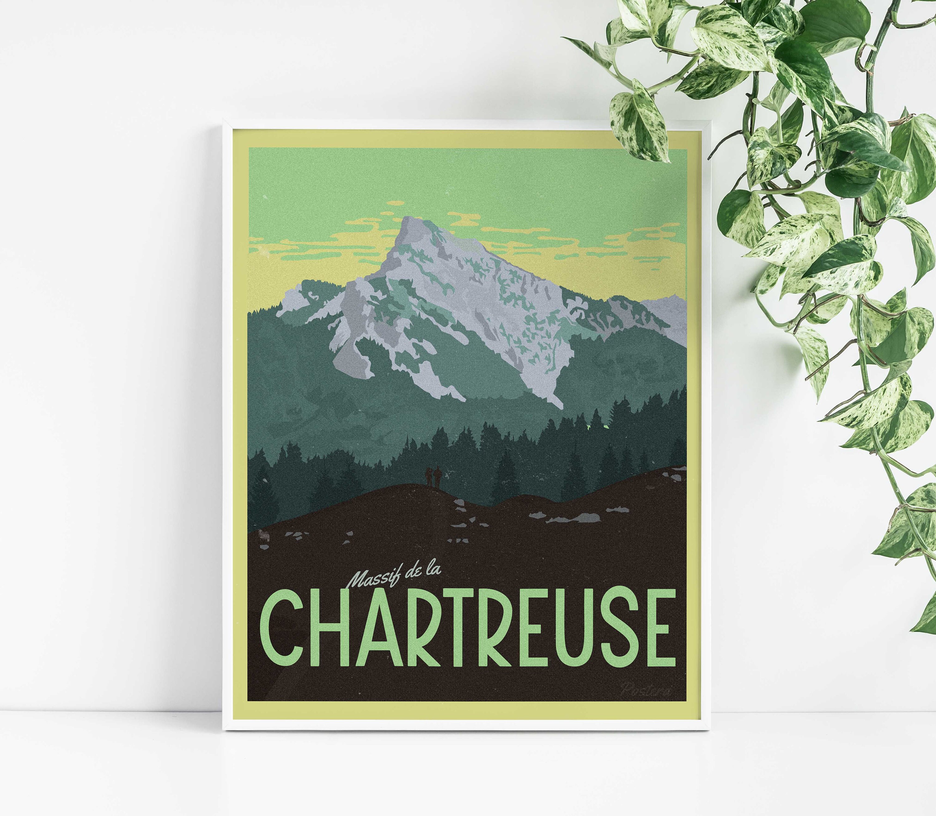 Affiche du Massif de la Chartreuse - Dauphiné Savoie - Tableau de ...