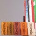 Book Dividers Wood, Handmade Book Divider, Book Genre Separators, Eco ...