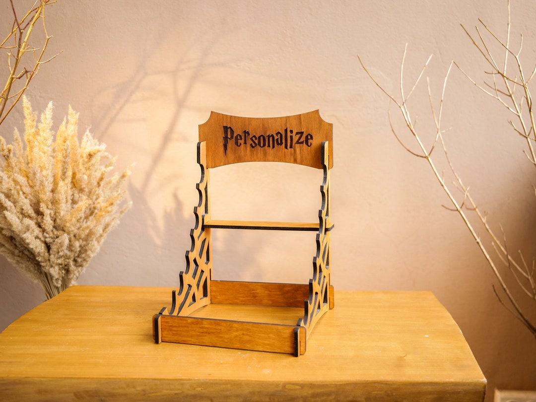 Magic Wand Stand, Wizard Wand Display, Personalized Wand Wood Rack ...