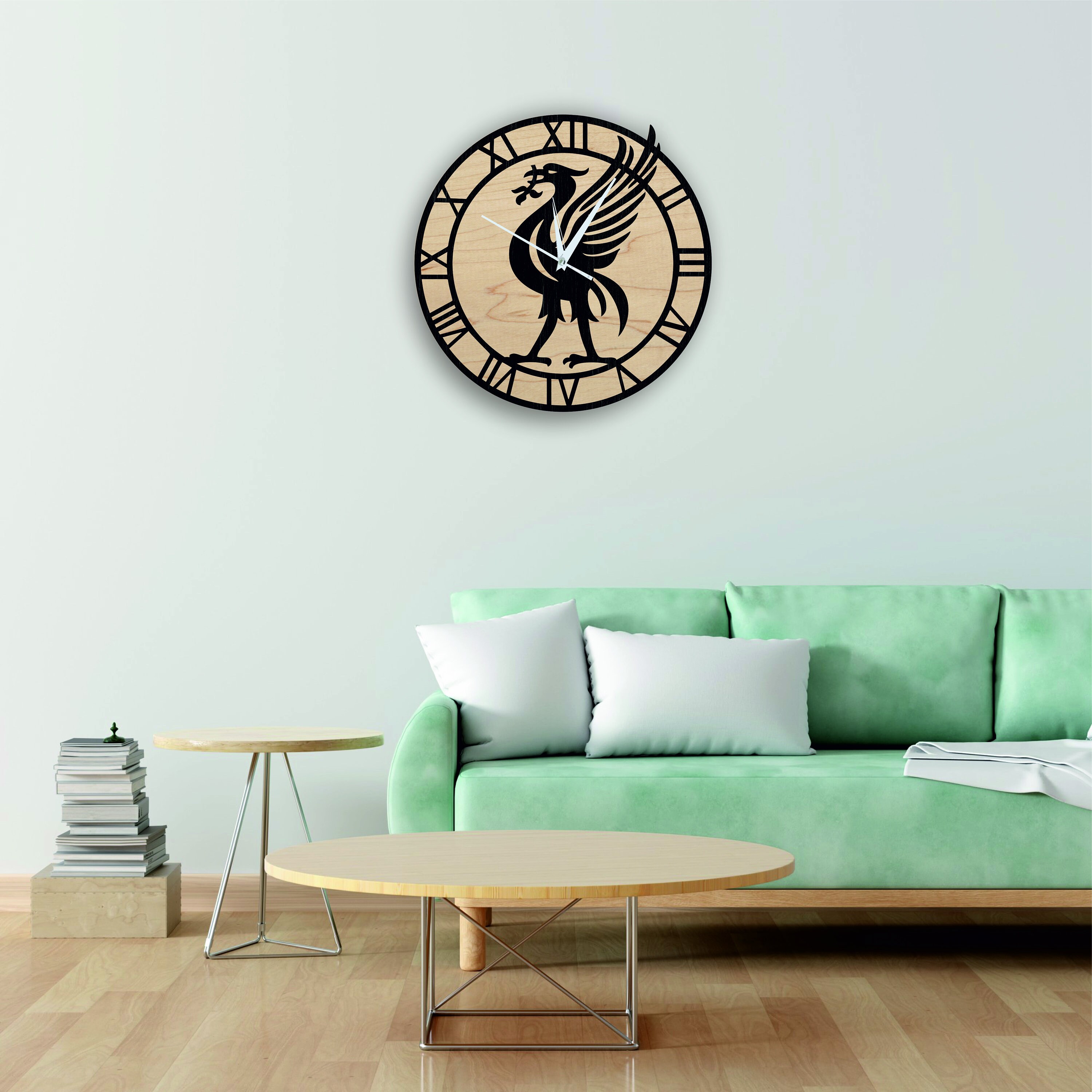 Liverpool Clock, Liverpool Wood Clock, Handmade Wood Clock, Liverpool ...