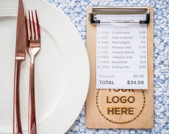 Wooden Check Presenter Custom Check Presenter Restaurant Bill Holder ...