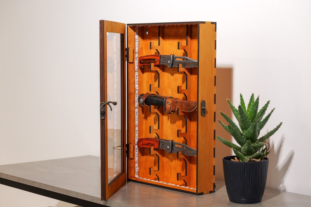 Custom Storage for Knifes, Personalized Collectibles Wood Displays, Led ...