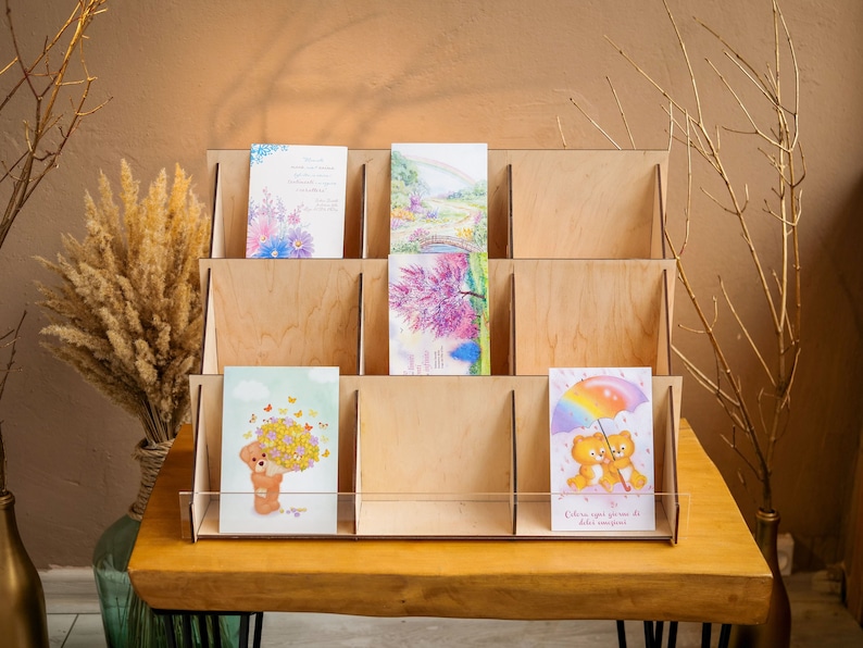 Retail Display Stand, Greeting Card Rack, Market Showcase, Postcard ...