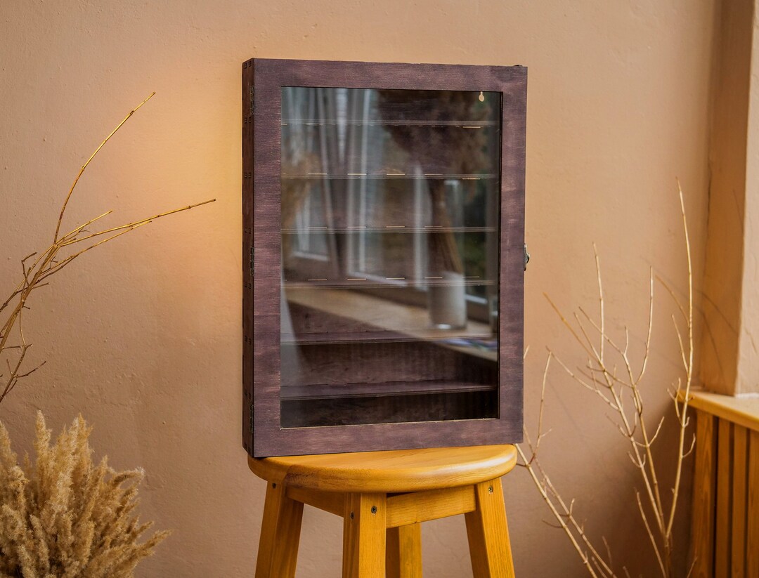 Wood Display Case With Led, Display Shelves, Led Display for ...