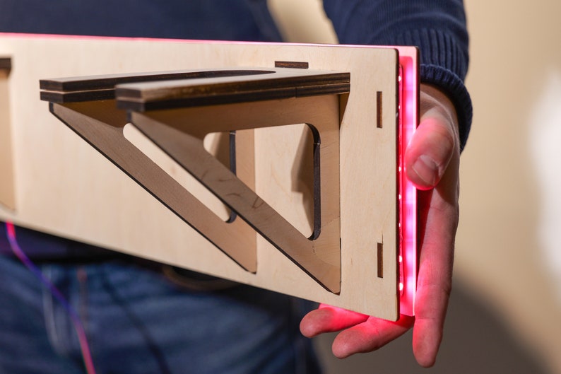 Wooden Guitar Wall Hangers, Led Guitars Hanger, Handmade Guitar Holder ...