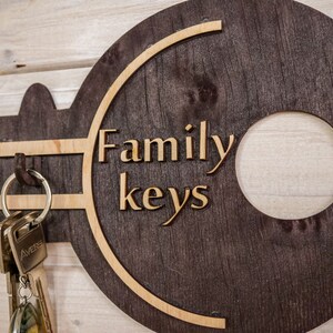 Key Holder for Wall, Wooden Key Hanger, Key Rack, Wood Wall Shelf ...
