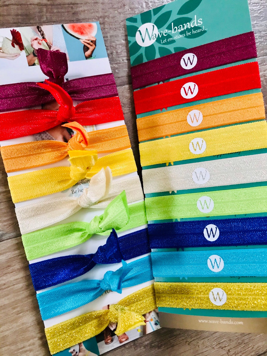 Autism Support Hair Ties | Bracelets | Gift Set | Elastic Band Emotion ...