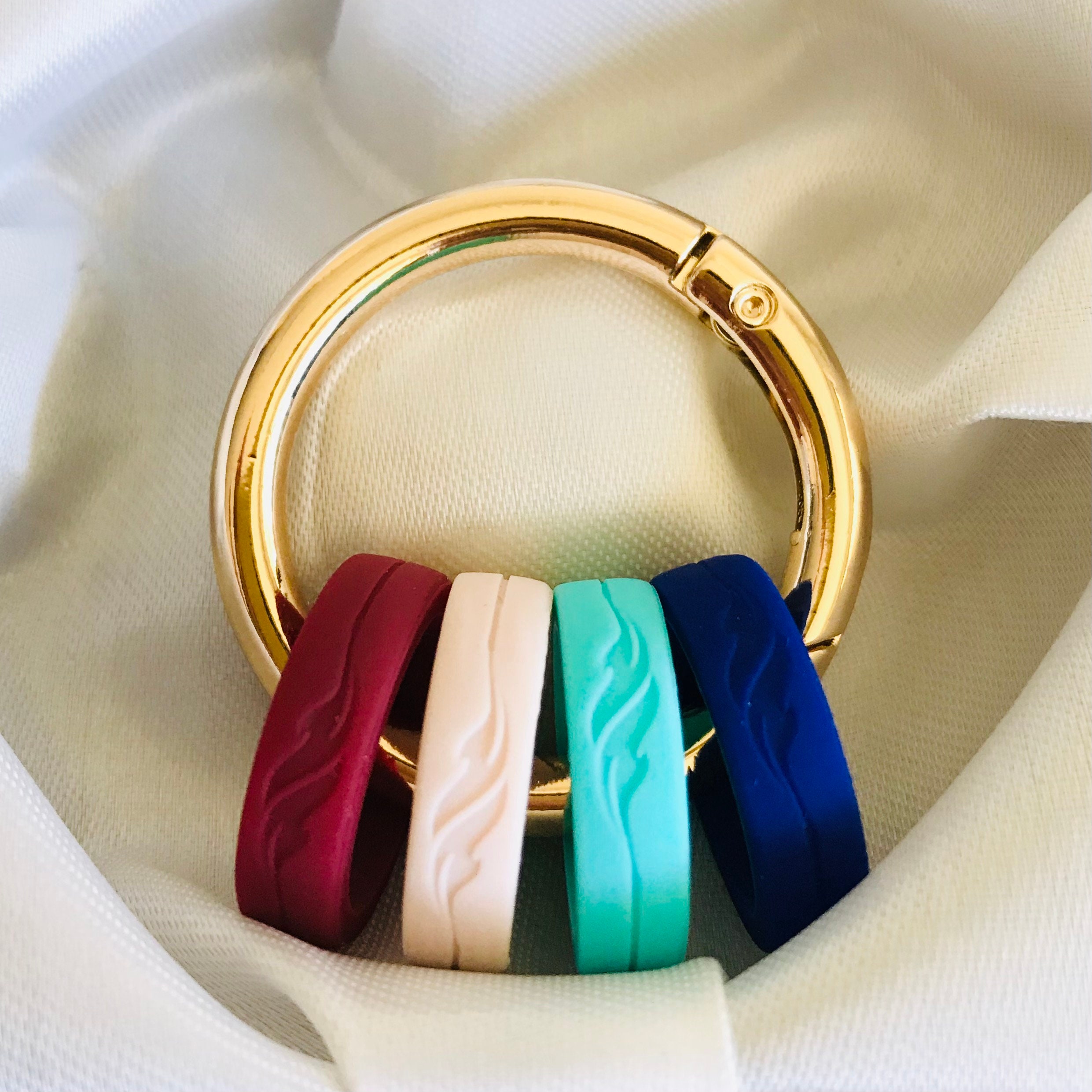 Autism Support Silicone Ring Blue Wave-bands SKY Mental - Etsy