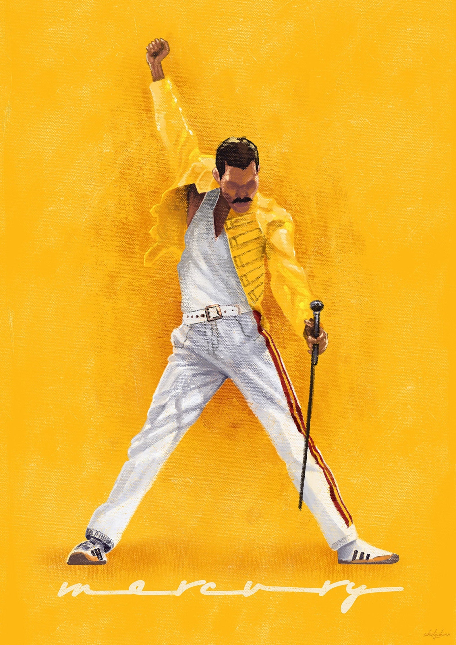 Freddie Mercury, Musician Inspired Art Print, Birthday, Gift, Art Print ...