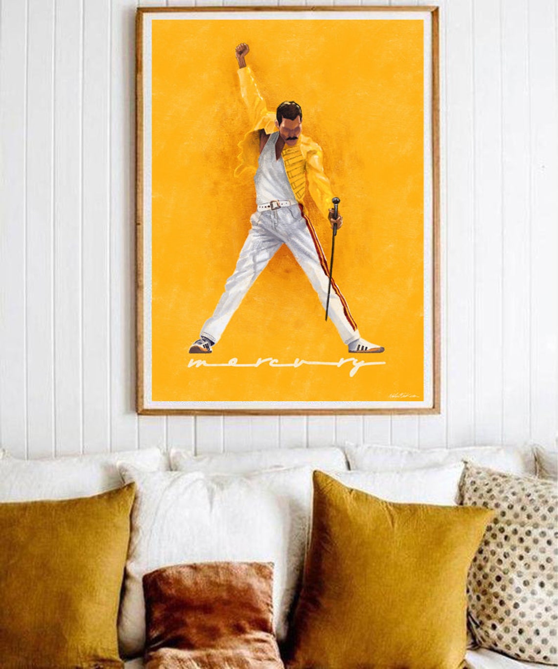 Freddie Mercury, Musician Inspired Art Print, Birthday, Gift, Art Print ...