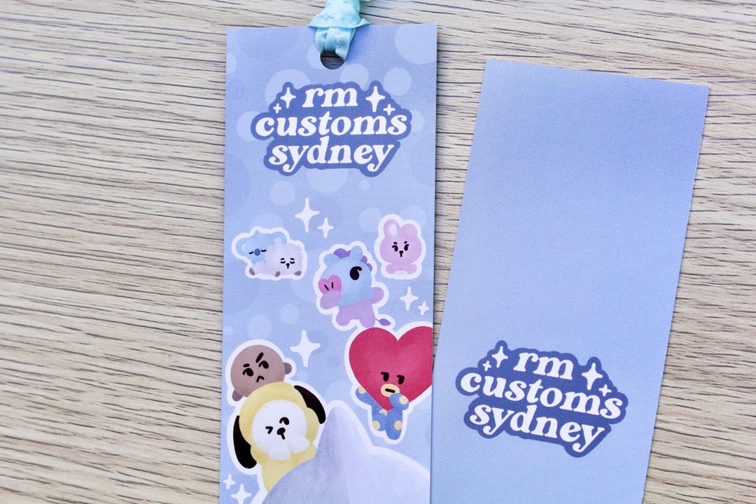 BT21 Inspired Bookmark, BTS Inspired Bookmark, Fanmade BT21 Merch, Kpop ...