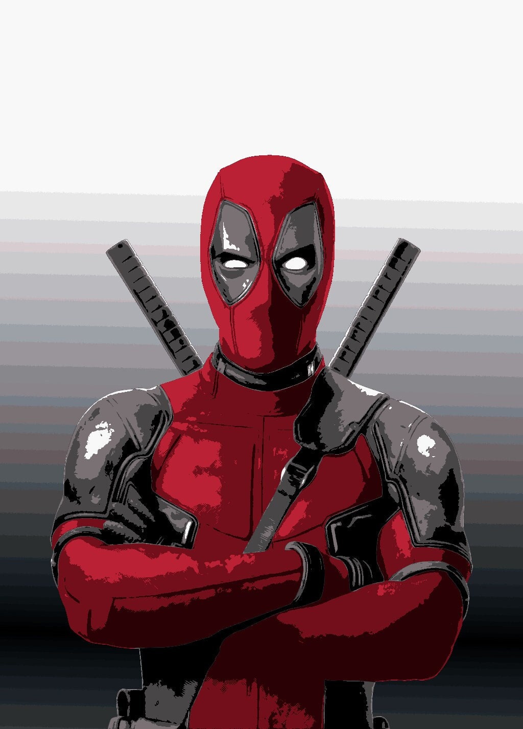 Deadpool Multi 7 Layers Stencil Designmovie Portrait Digital Art Stencils Airbrushpng