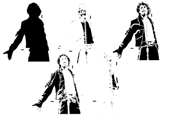 Michael Jackson Pop Art Stencil