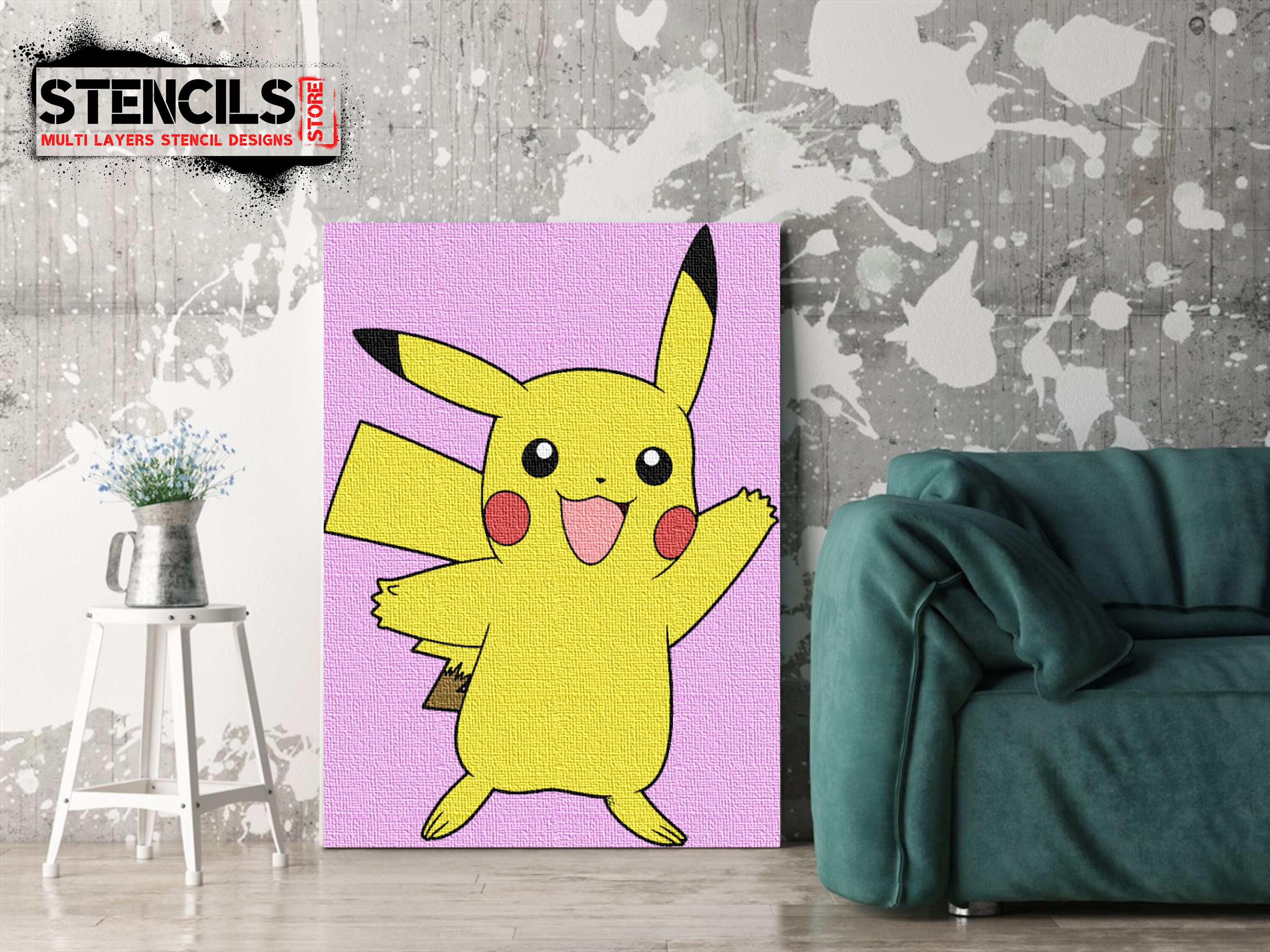 CARTOON Character Multi 4 Layers Stencil Design,decor ,craft, Art ...