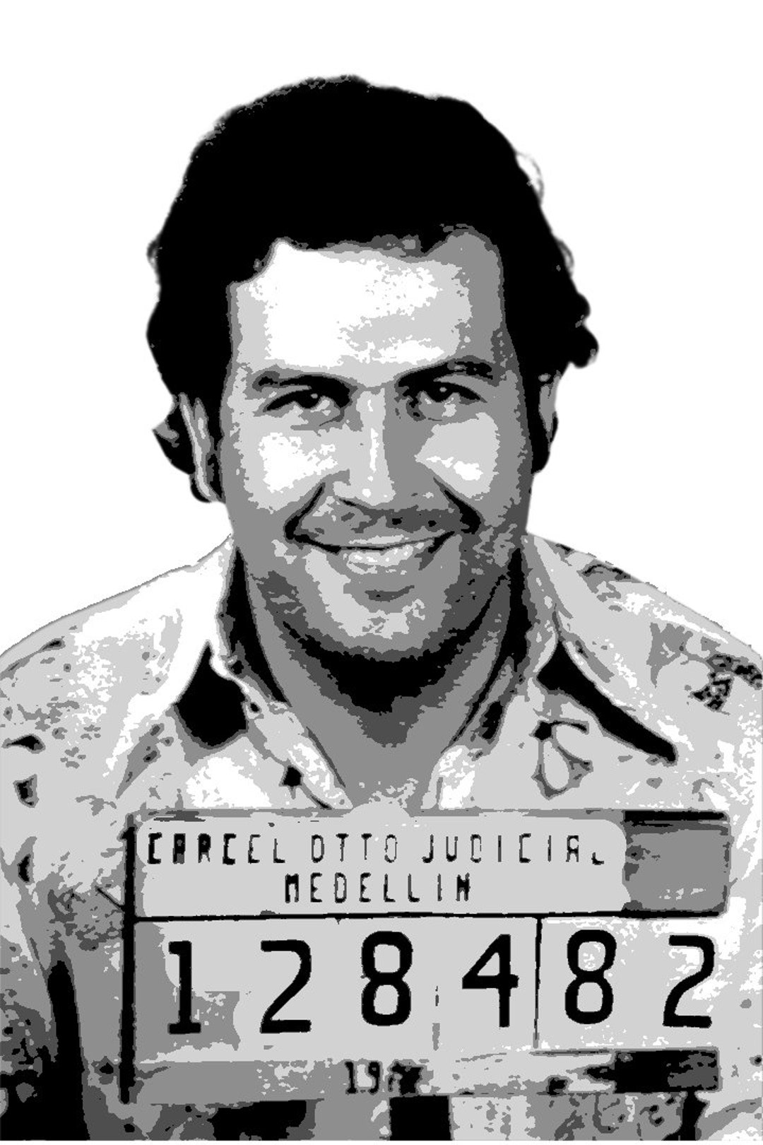 PABLO ESCOBAR Multi 5 Layers Stencil Design , Portrait ,digital Art ...