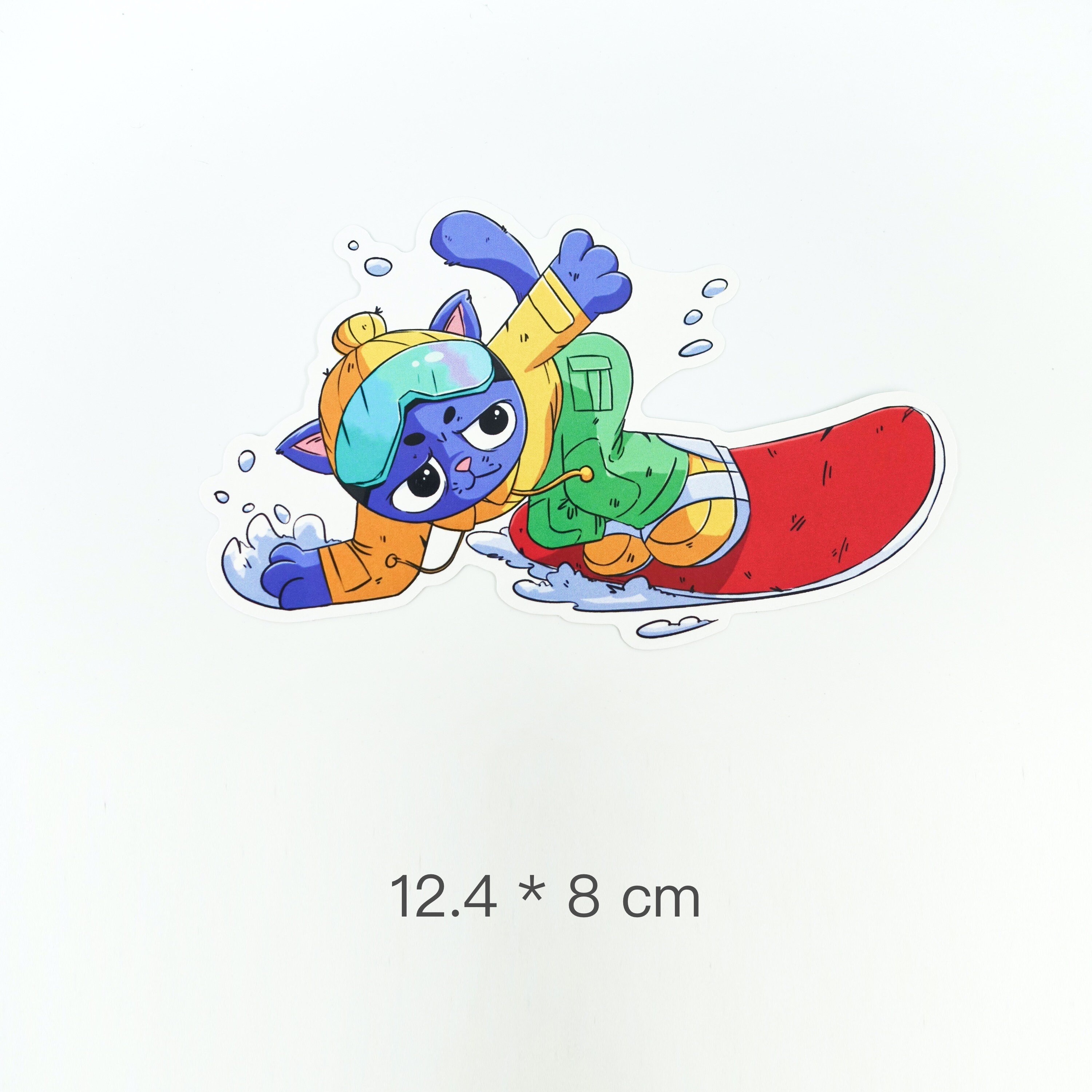Blaue Katze Pumpy & Corgis Bobo PVC Snowboard Sticker 4Er - Etsy.de
