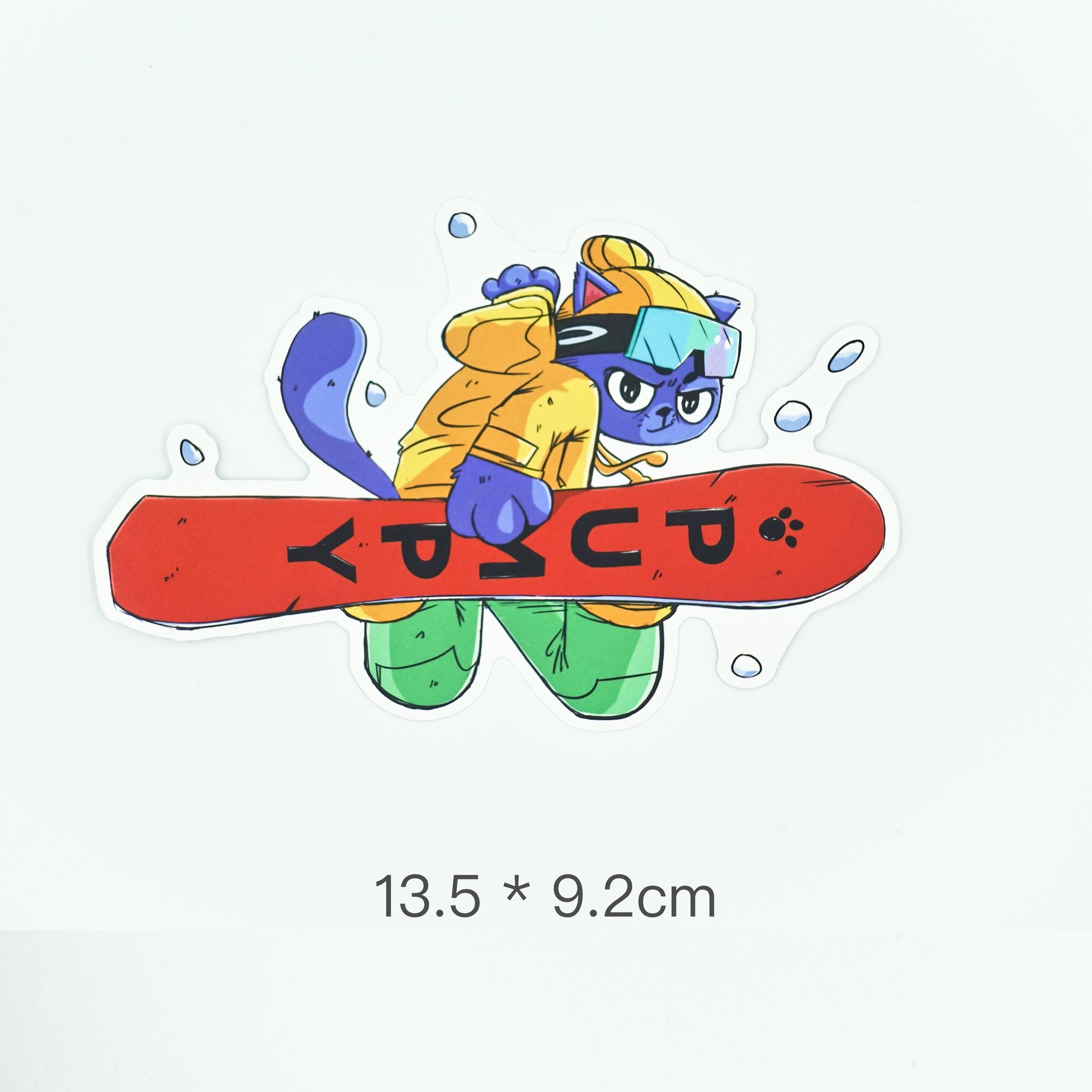 Blaue Katze Pumpy & Corgis Bobo PVC Snowboard Sticker 4Er - Etsy.de
