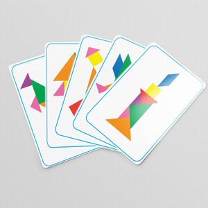 Tangram Pdf-tangram Flash Cards-tangram Alphabet-tangram Animals ...