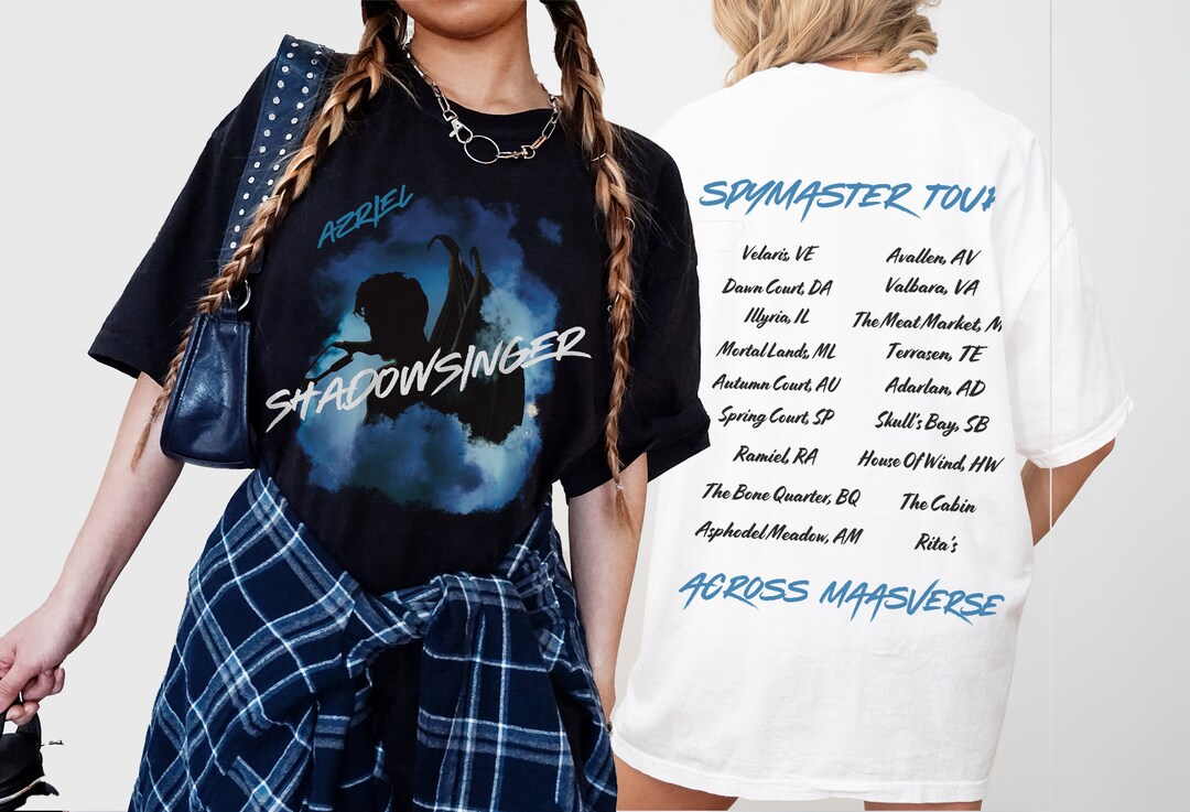 Azriel Shadowsinger Maasverse Tour Band Shirt Licensed Sarah J Maas ...