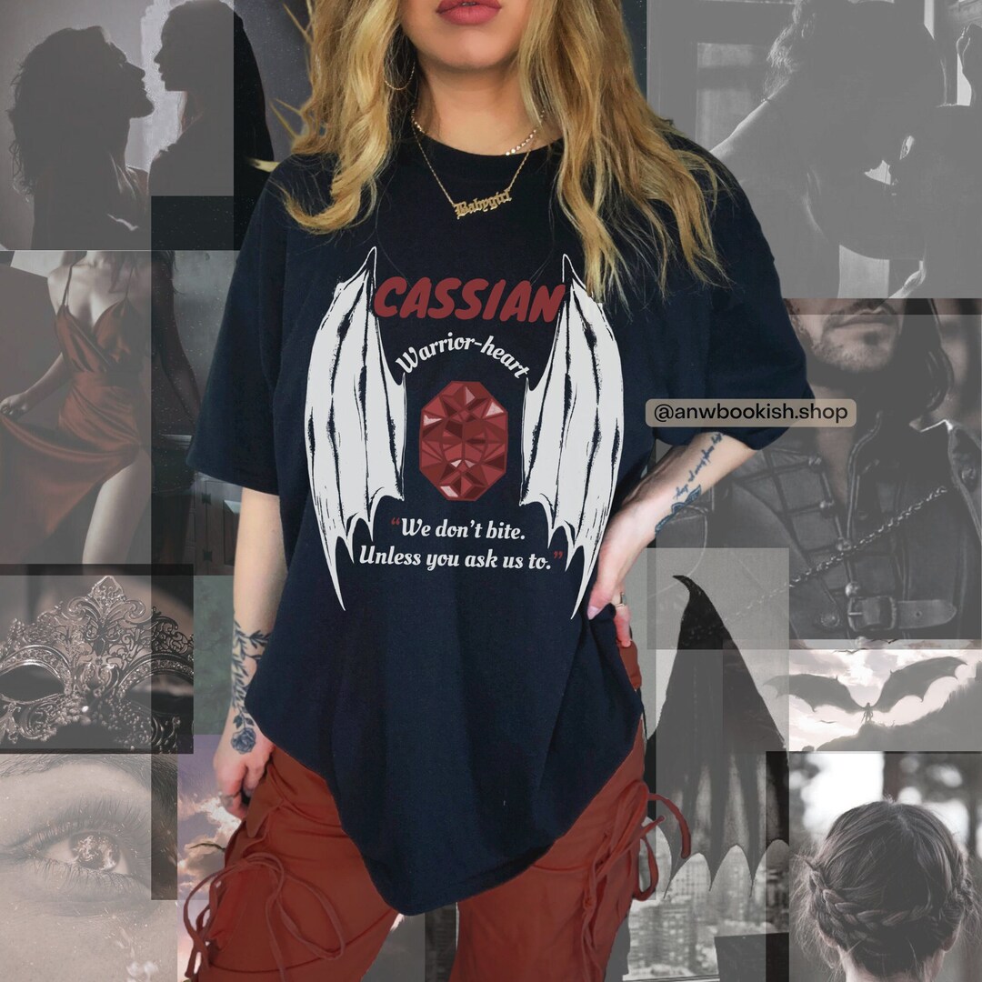 LICENSED Cassian ACOTAR Merch Illyrian Bat Boys Shirt ACOMAF Bookish ...