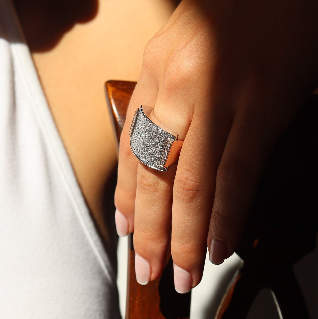 REDÓ FLORENCE 1989 – Ring FLORA, 18kt Rose and White Gold With Diamonds ...