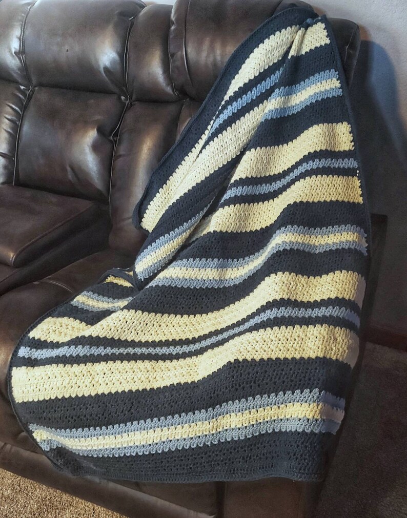 Striped Lap Afghan - Etsy