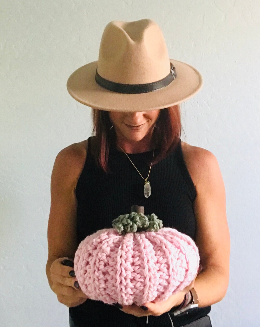 Pink Farmhouse Pumpkin, Breast Cancer Awareness Gift, Pink Rustic ...