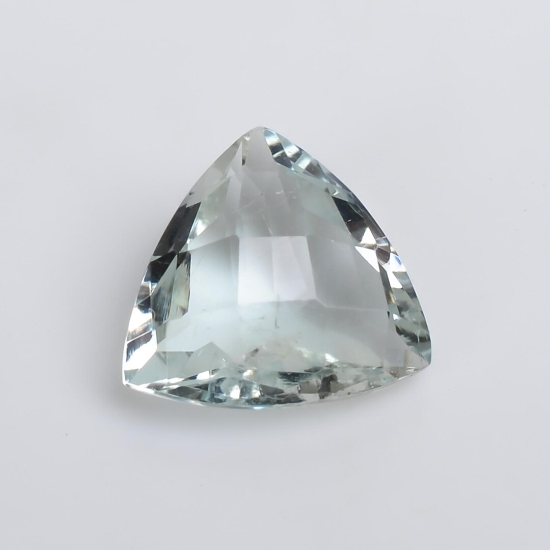 Natural Green Albite Trillion Shape Faceted Loose Gemstone for Making ...