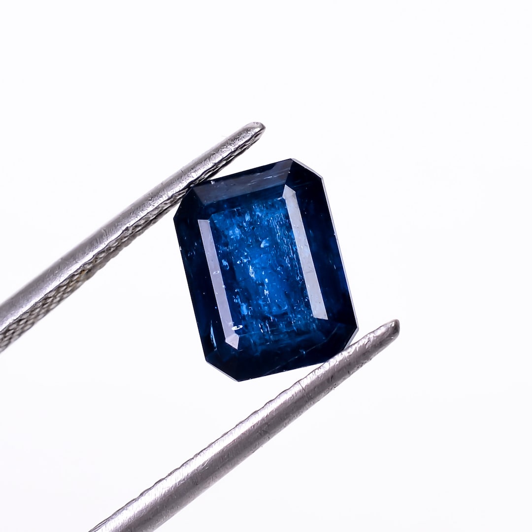 Natural Dark Blue Kyanite Radiant Shape Cut Stone Loose Gemstone for ...