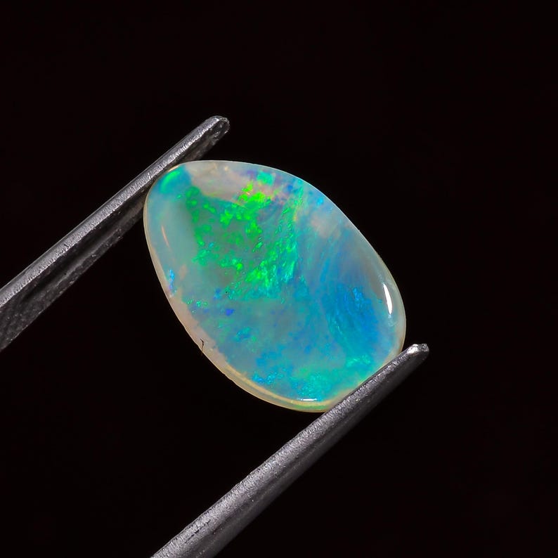 Natural Australian Opal Fancy Shape Cabochon Loose Gemstone for Making ...