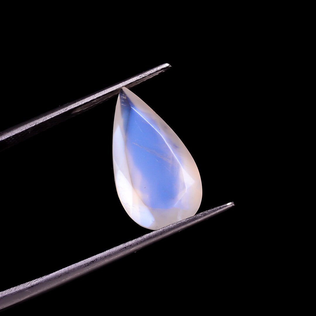 Rainbow Moonstone Pear Shape Cut Stone for Making Jewelry 4.5 Ct ...