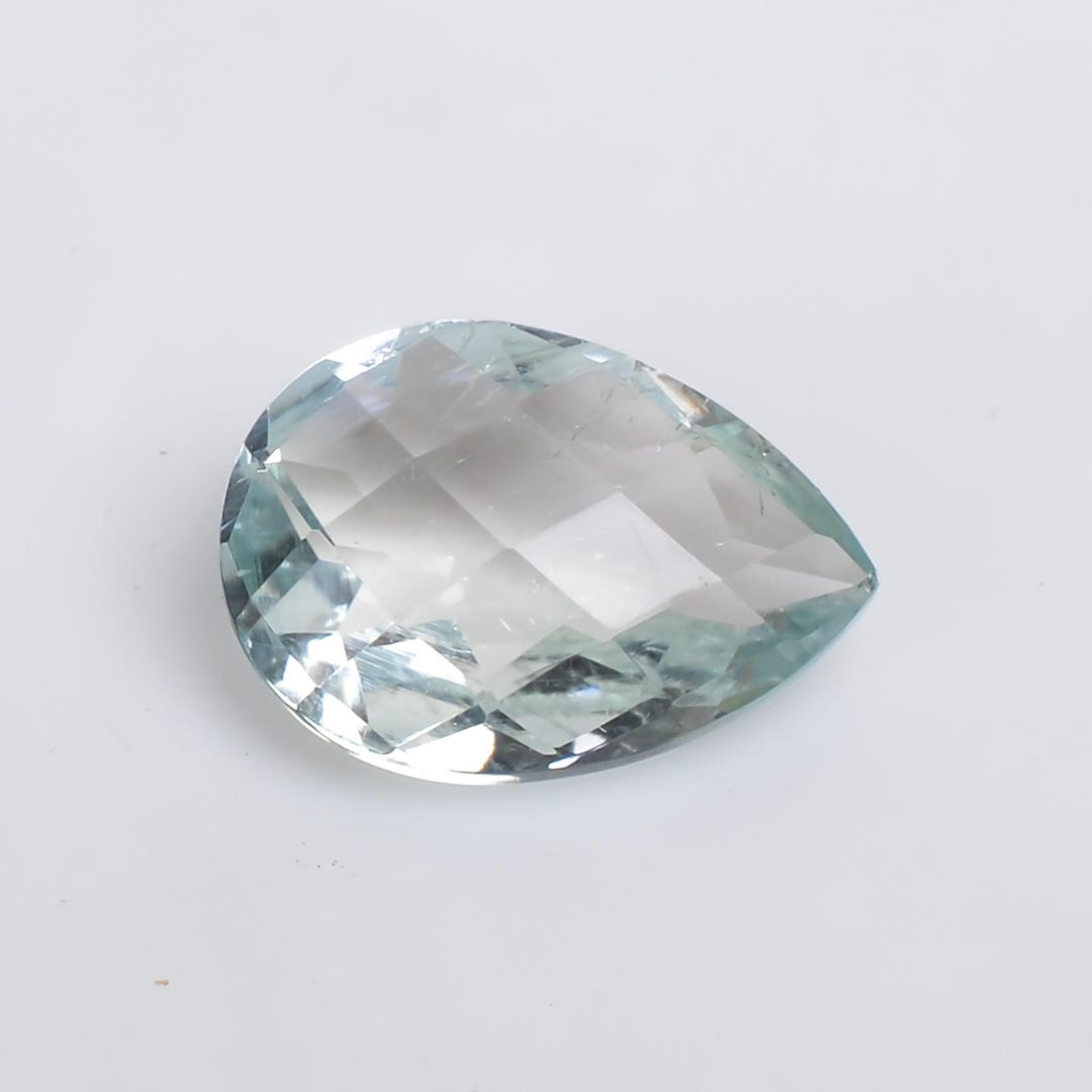 Natural Green Albite Pear Shape Faceted Loose Gemstone for Making ...