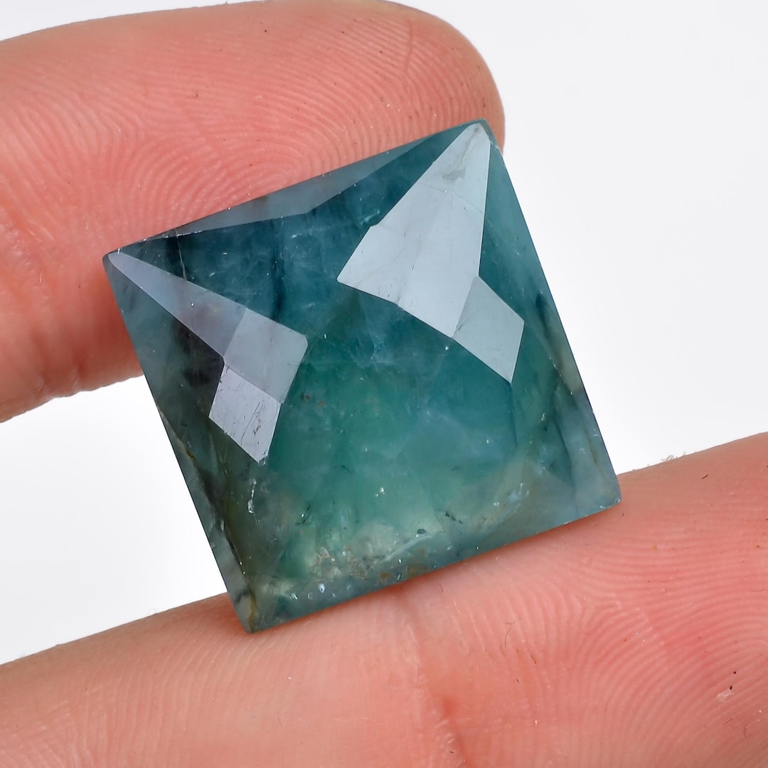 Grandidierite Natural Square Shape Faceted Loose Gemstone for Making ...
