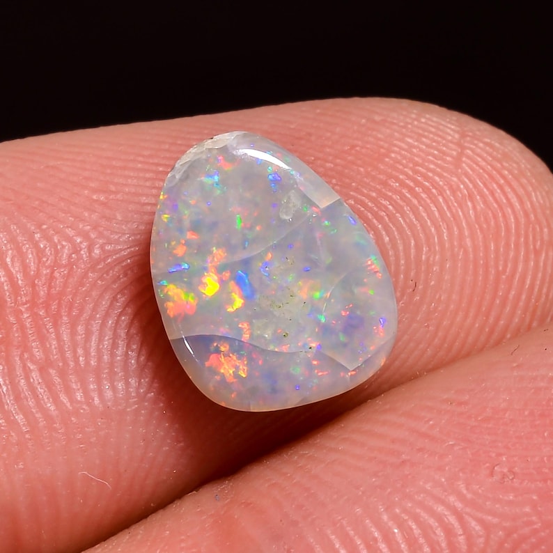 Natural Australian Opal Fancy Shape Cabochon Loose Gemstone for Making ...