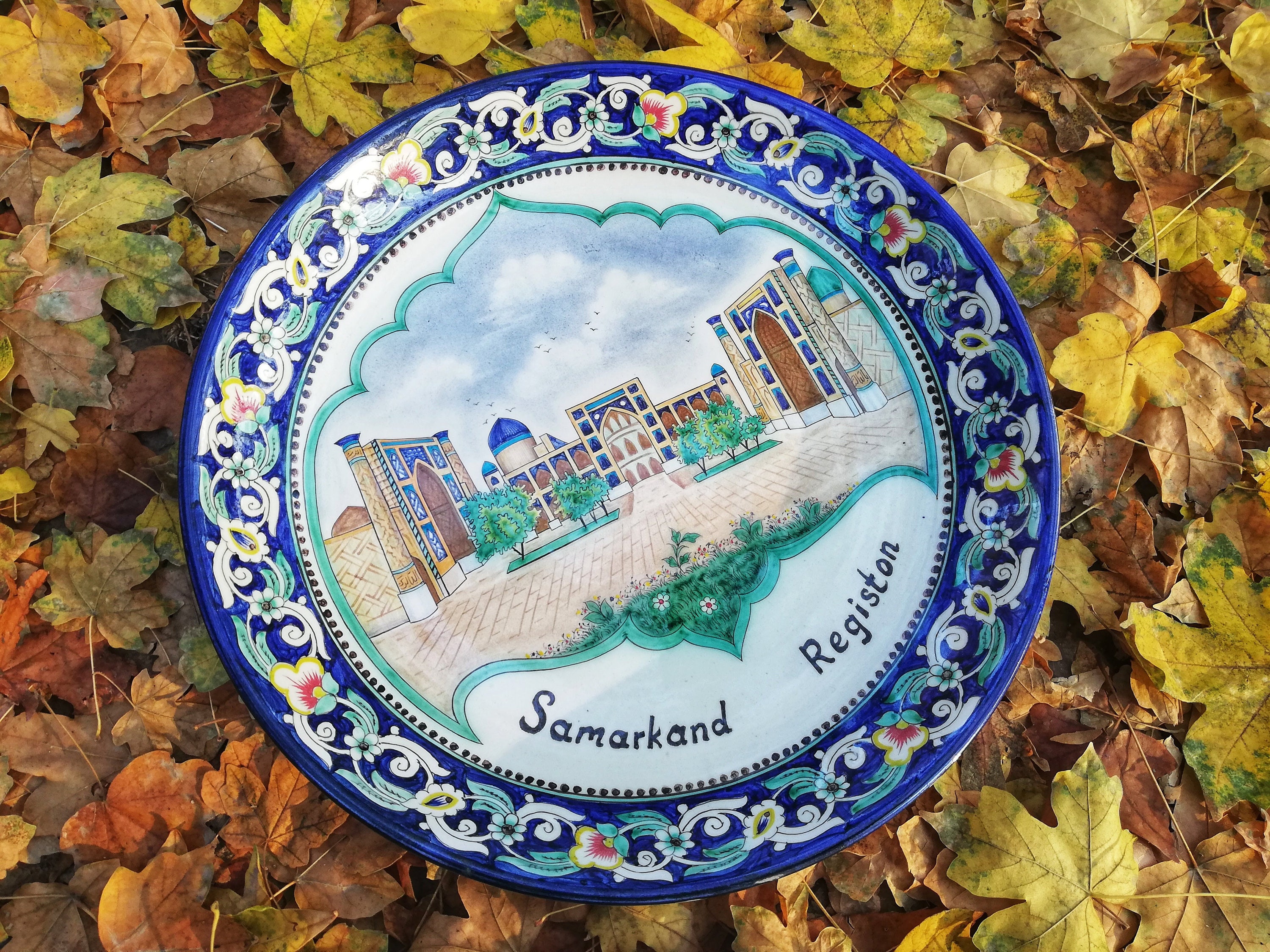 Uzbek Ceramics, Uzbek Plate, Ceramic Plate, Decorative Ceramic Plate ...