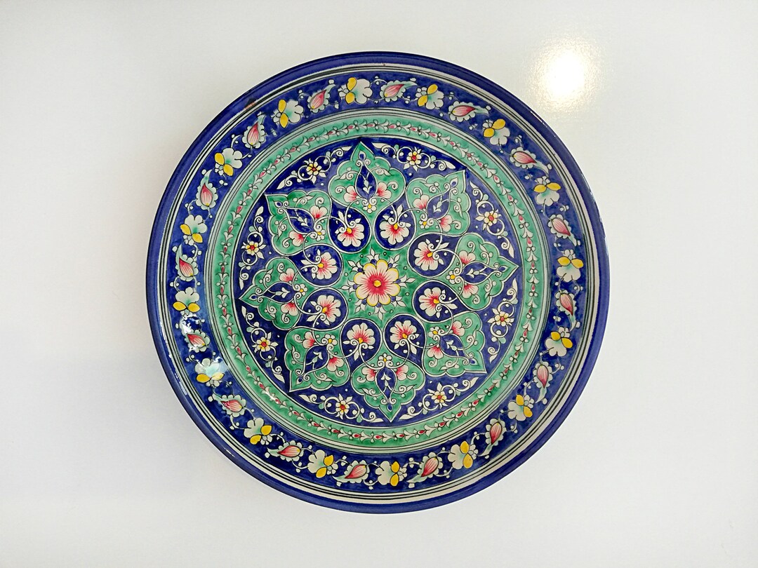 Uzbek Ceramics, Uzbek Plate, Ceramic Plate, Decorative Ceramic Plate ...