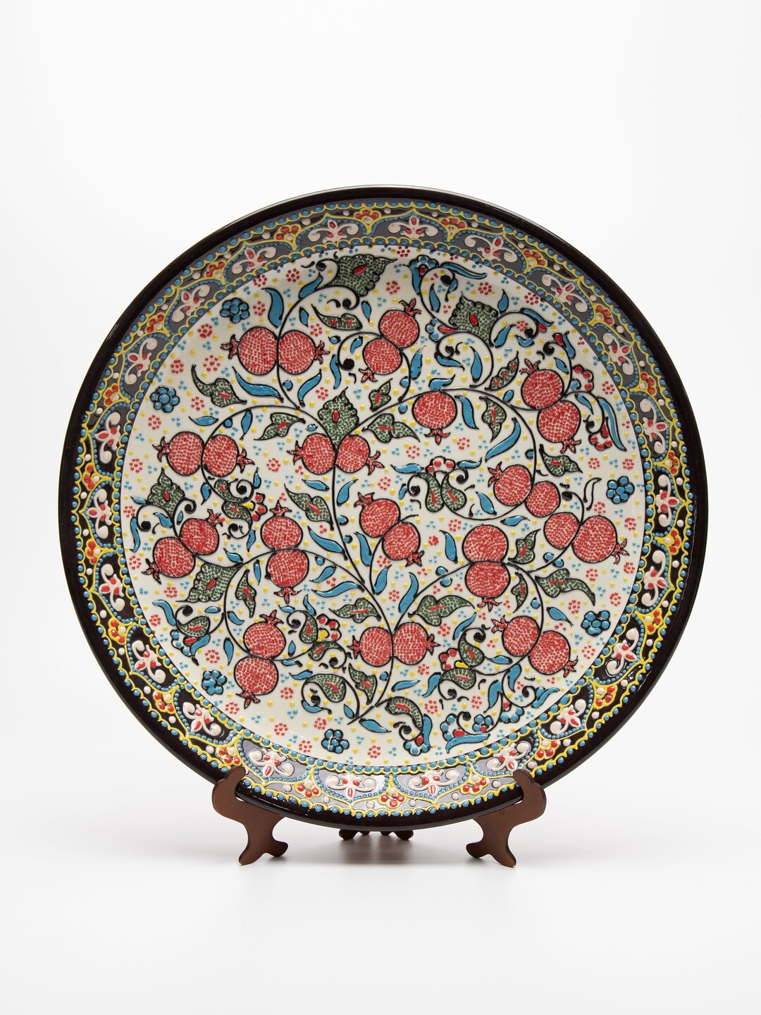 Uzbek Ceramics, Uzbek Plate, Ceramic Plate, Decorative Ceramic Plate ...