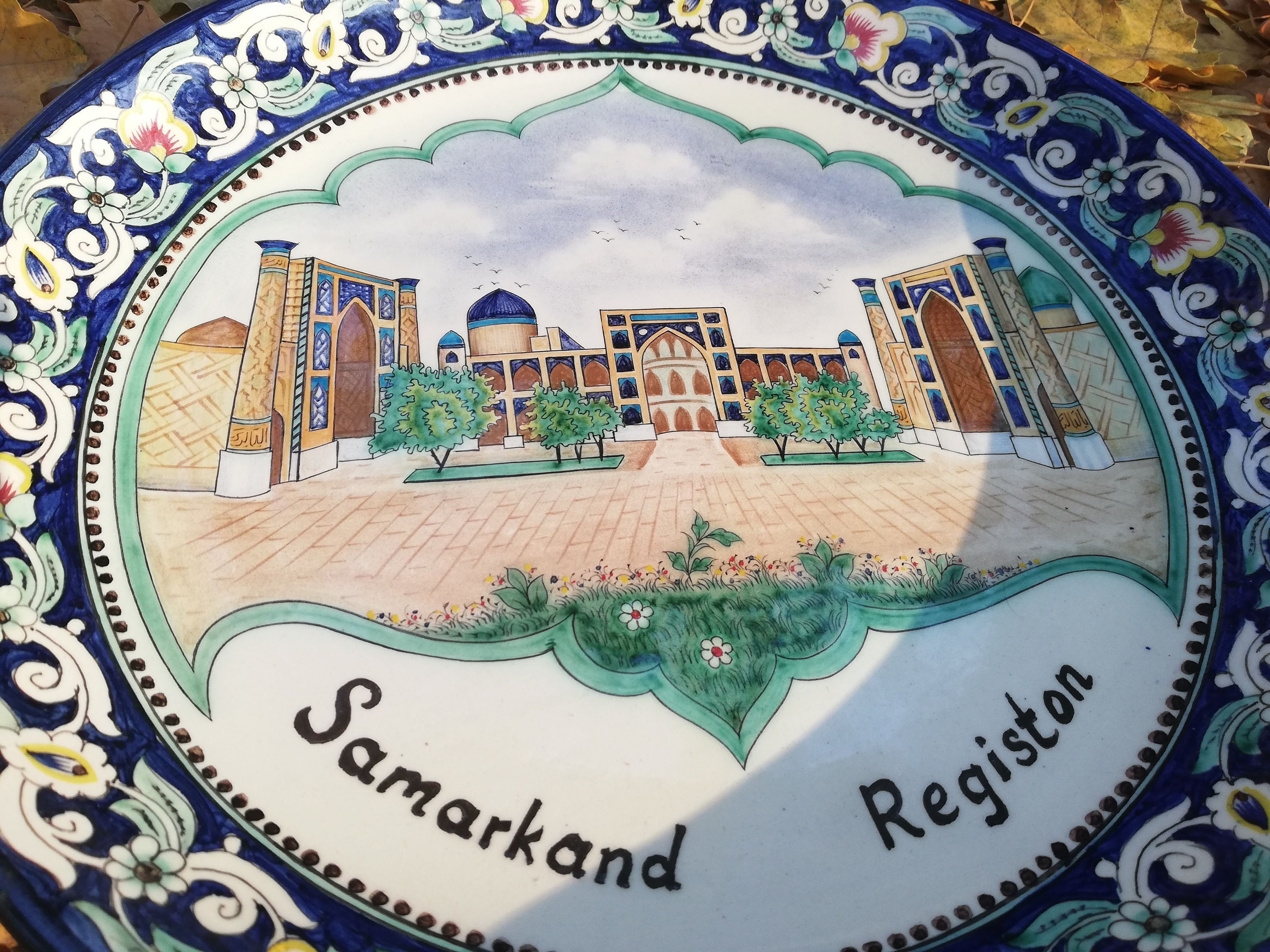 Uzbek Ceramics, Uzbek Plate, Ceramic Plate, Decorative Ceramic Plate ...