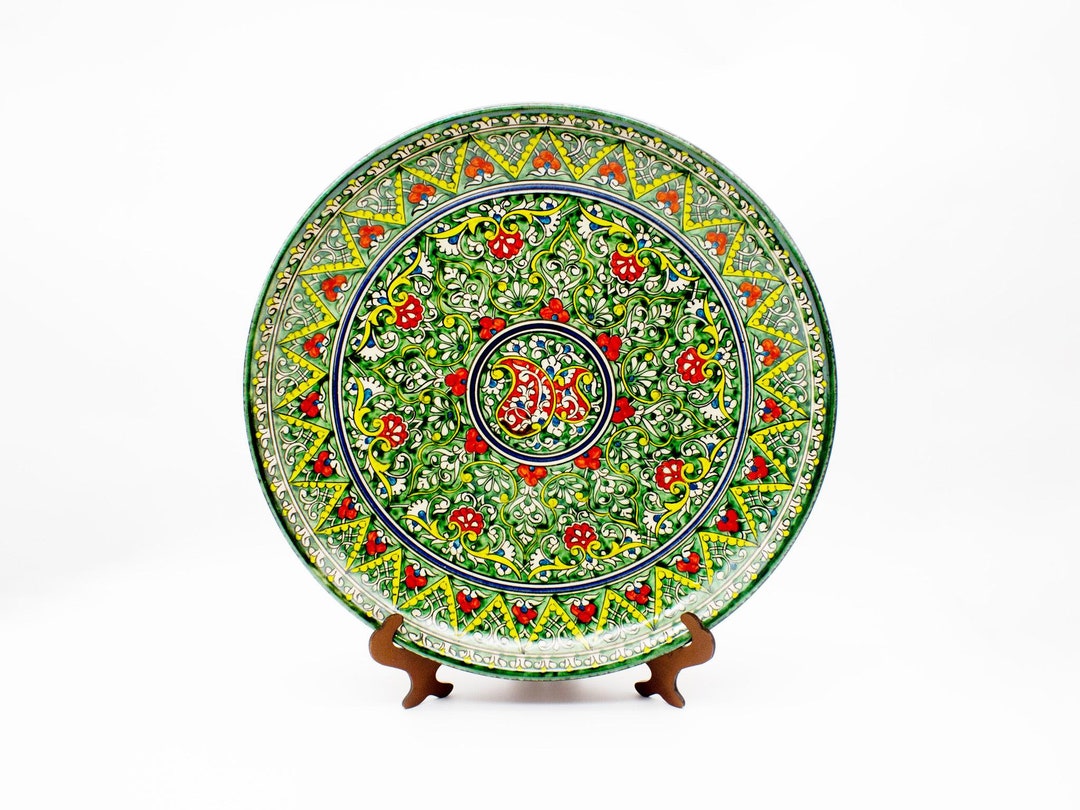 Uzbek Ceramics, Uzbek Plate, Ceramic Plate, Decorative Ceramic Plate ...