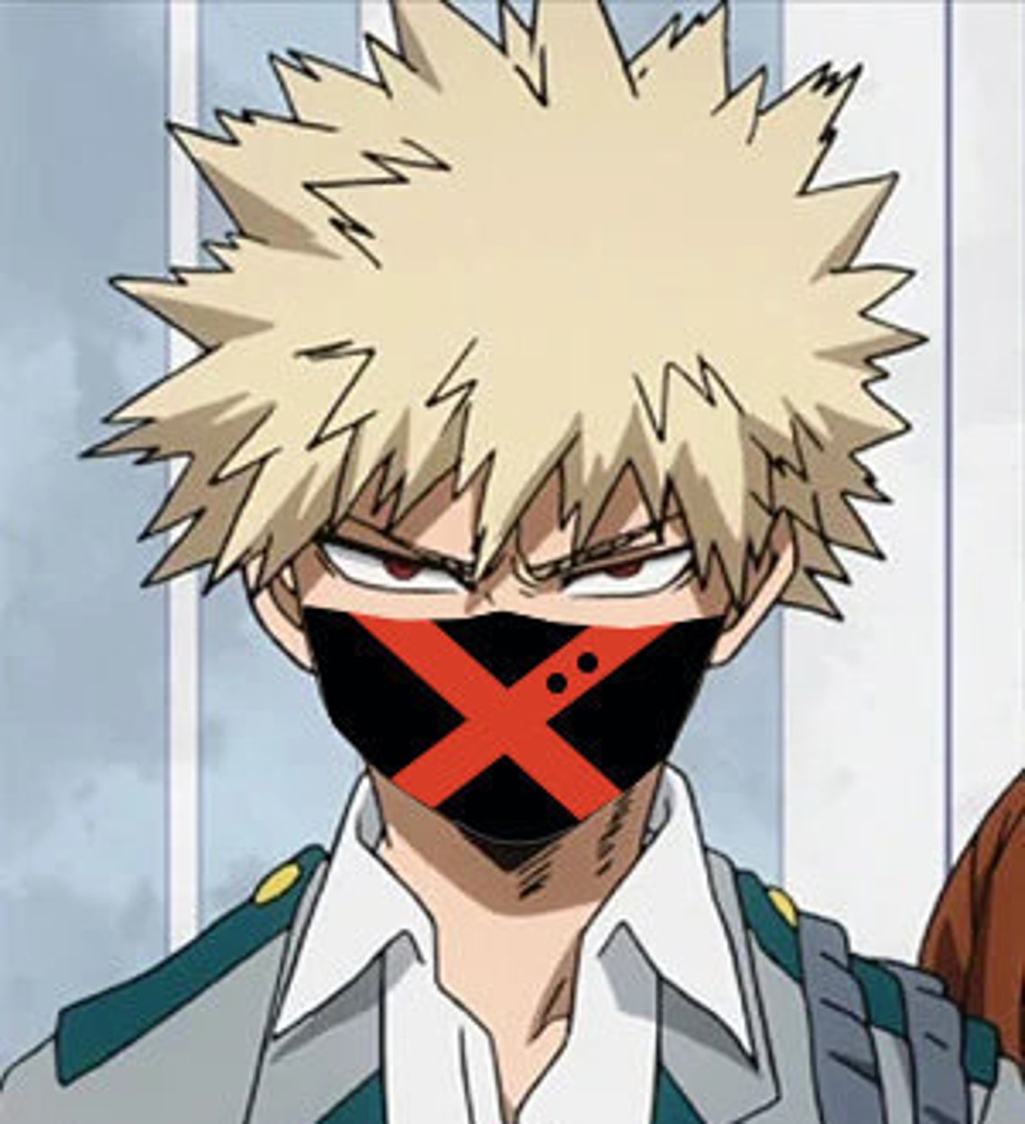 Bakugo hero costume face mask | Etsy