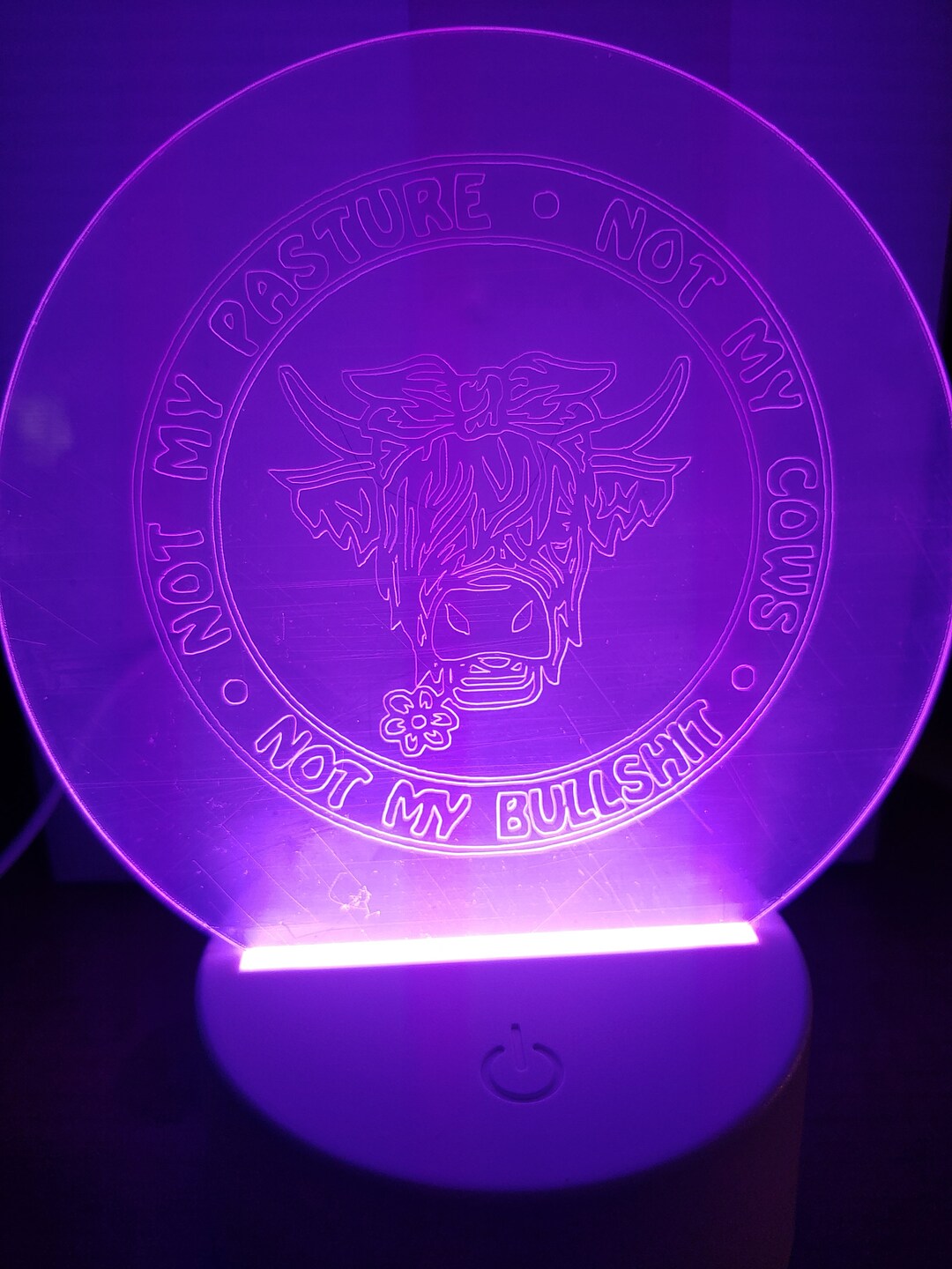 Highland Cow Color Changing Nightlight - Etsy