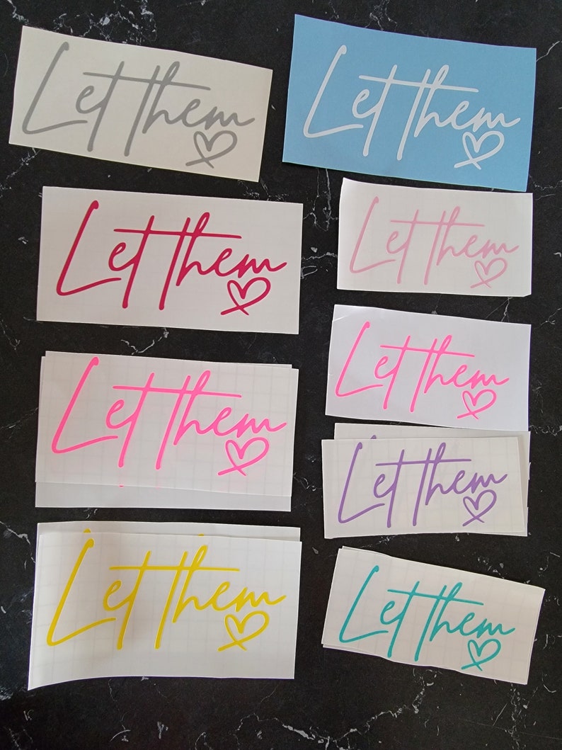 Let Them Decal - Etsy