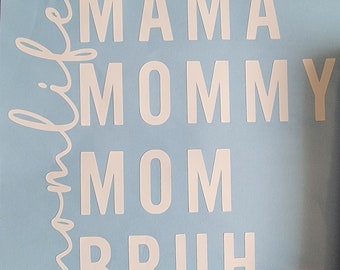 MOMLIFE Outline Vinyl Decal Multiple Sizes Colors - Etsy