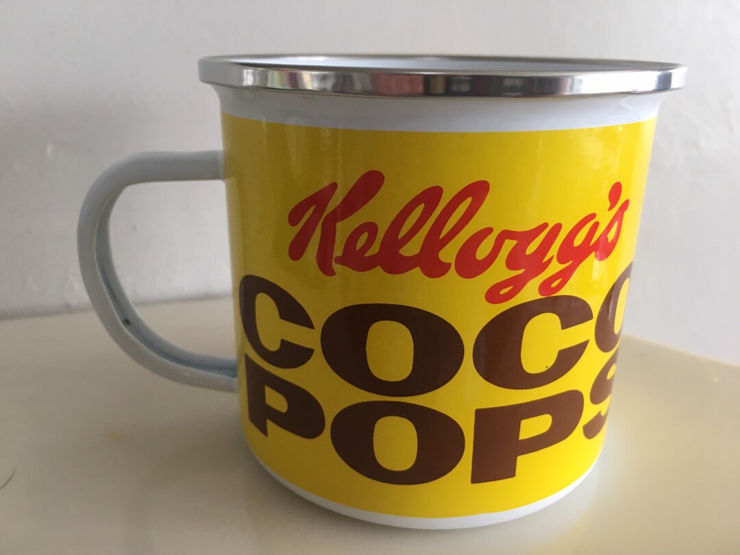 Kelloggs Coco Pops Enamel Camping Mug - Unbreakable Retro Cups for Tea ...