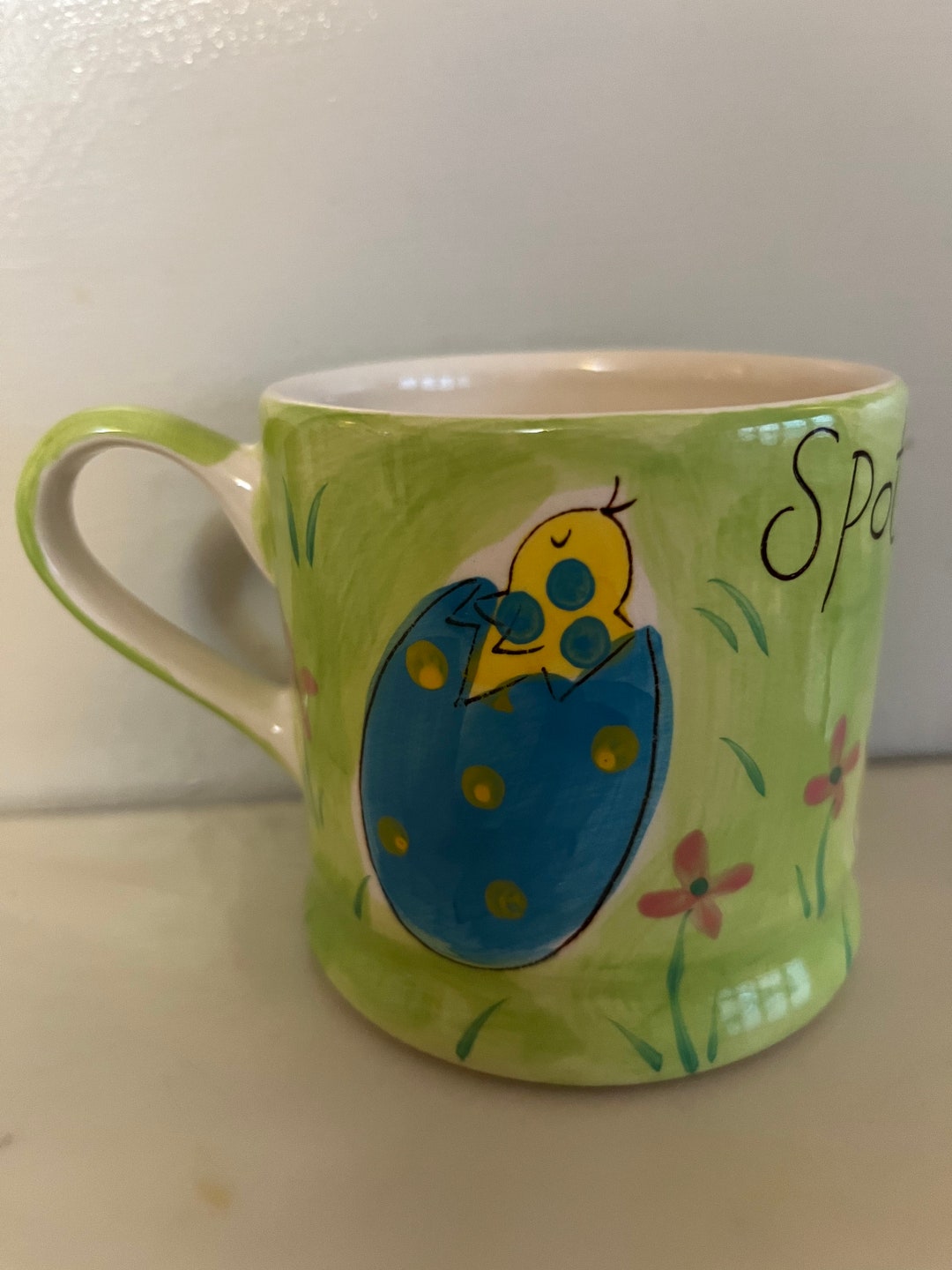Whittard of Chelsea Handpainted by Beth Spotty Chicks 9cm Mug Cheerie ...