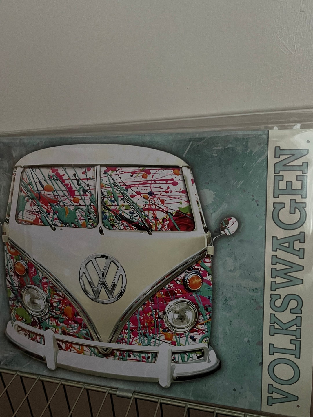 VW Camper Paint Splat Metal Sign - Etsy