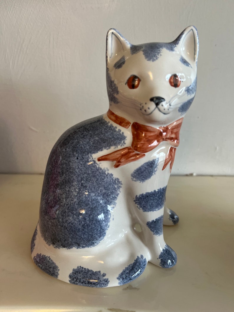 Vintage Rye Pottery Made 2000 England Set of 2 Cat Figurines - Etsy