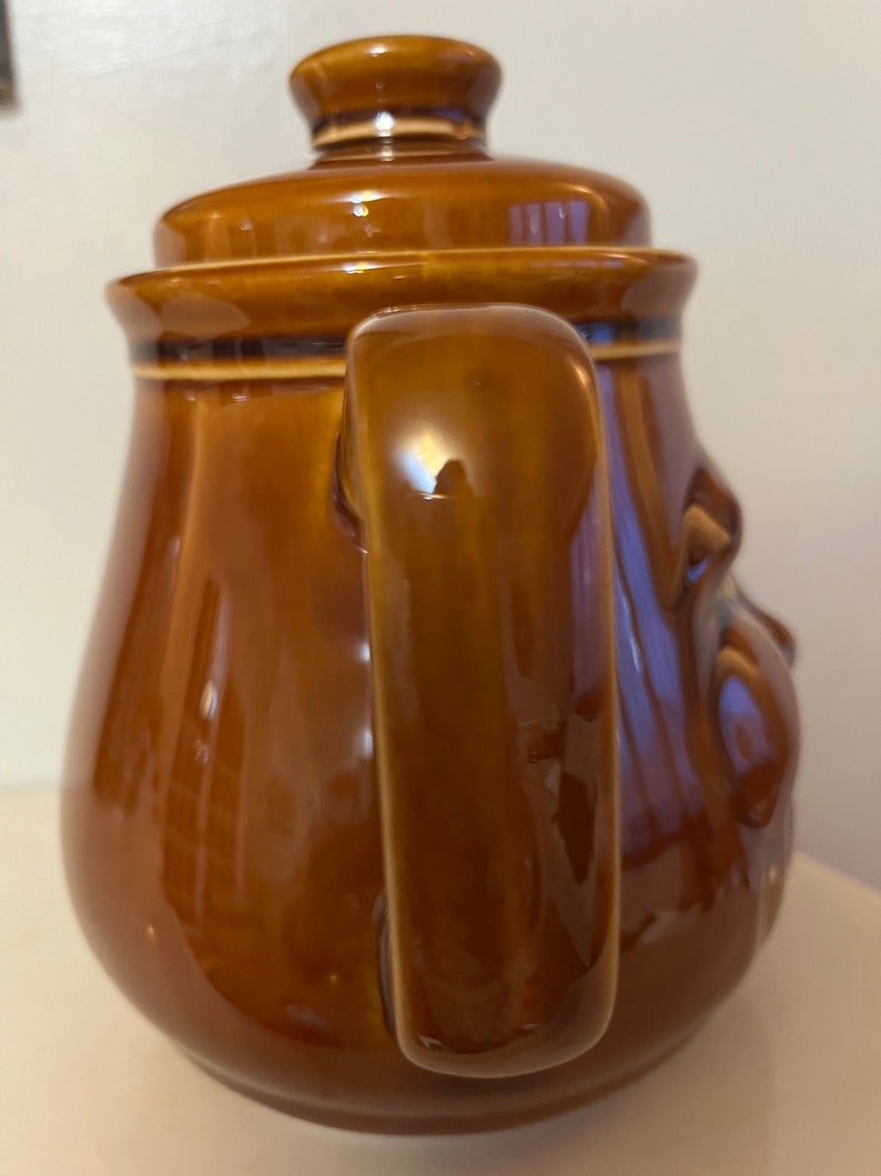 Vintage Toni Raymond Pottery Glazed Large Ceramic Tea Pot With Face ...