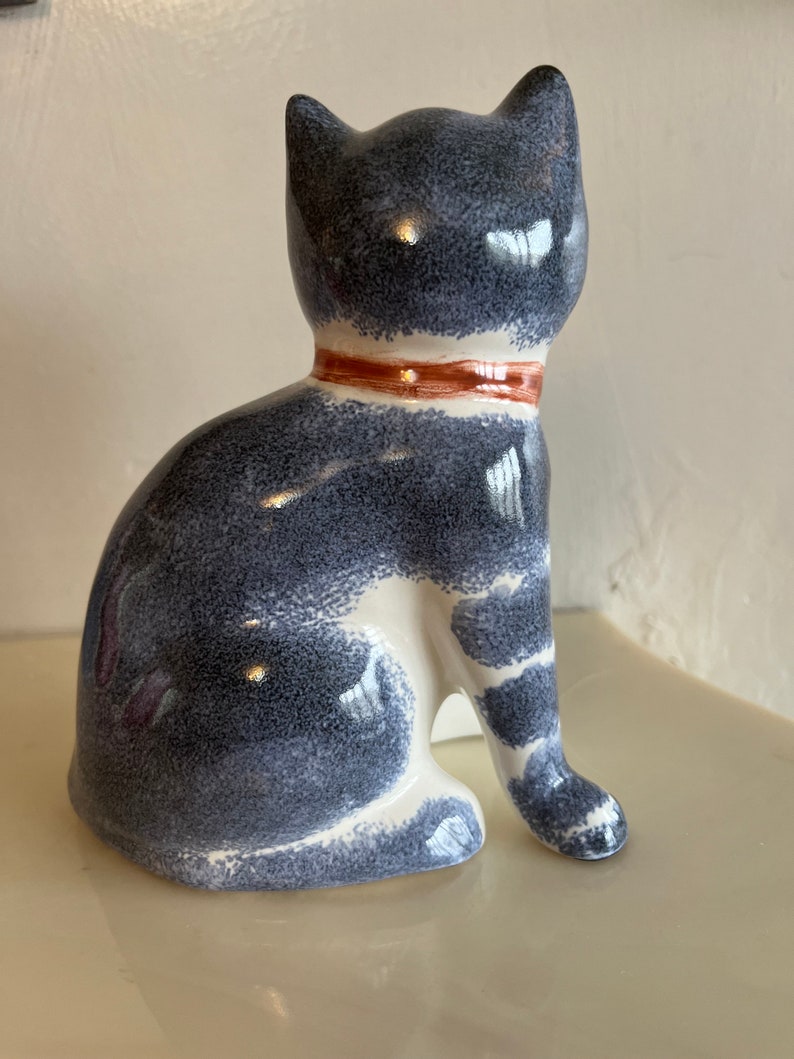 Vintage Rye Pottery Made 2000 England Set of 2 Cat Figurines - Etsy