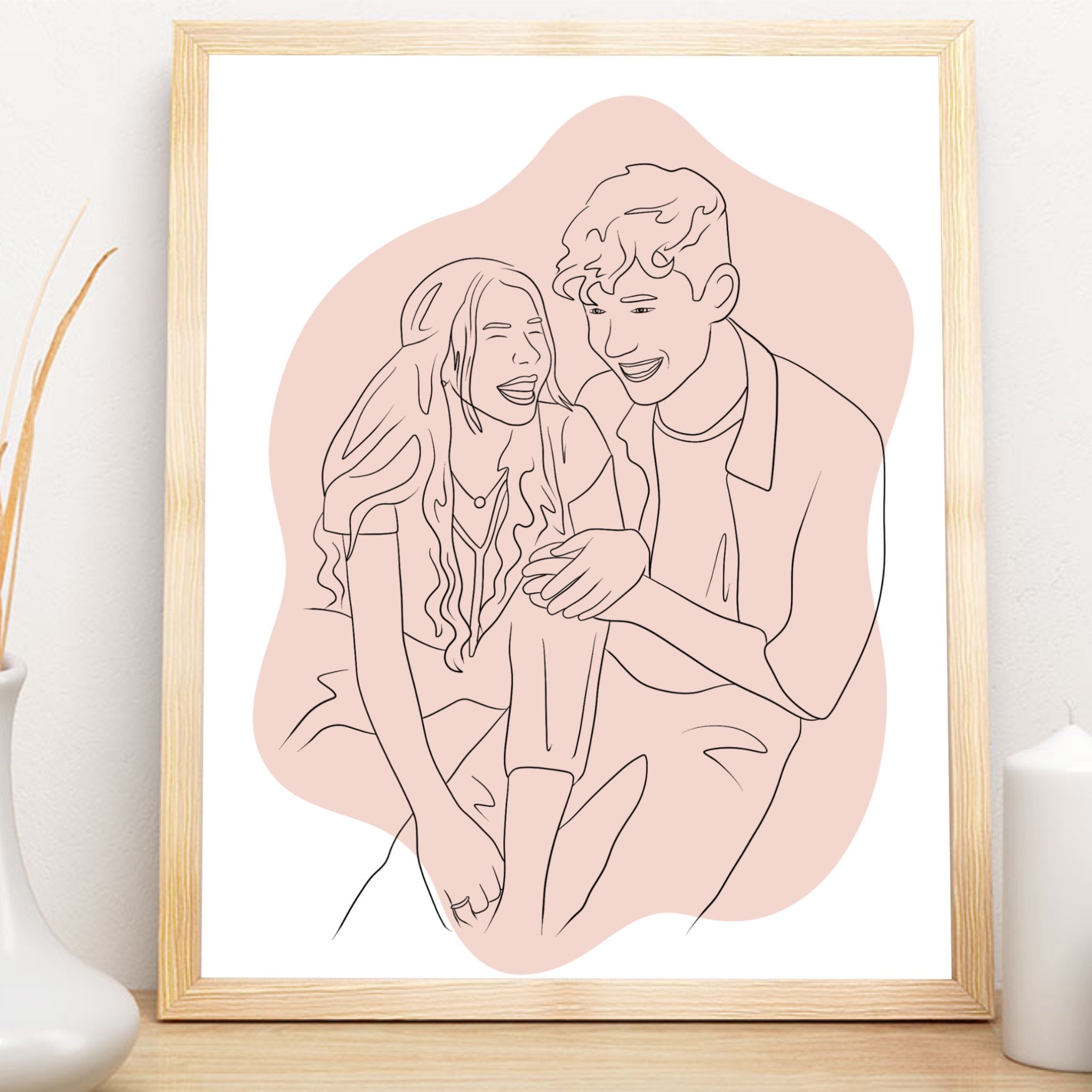 Custom Line Drawing Custom Digital Illustration Custom | Etsy